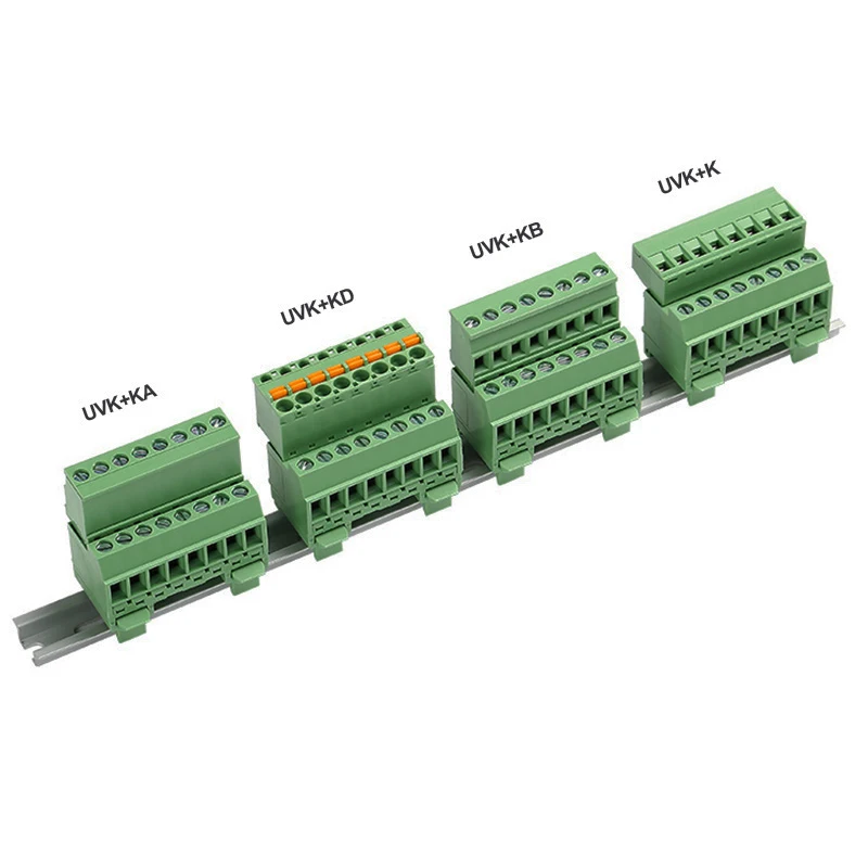 Juego-de-bloques-de-terminales-de-riel-conector-de-montaje-de-carril ...