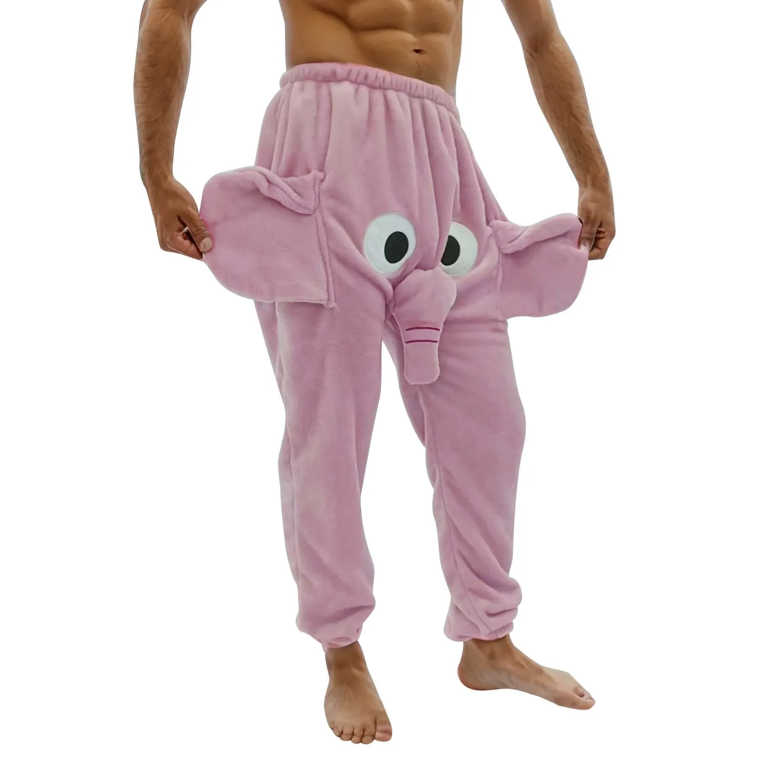 Men-S-Pants-Pajama-Flannel-Funny-Elephant-Novelty-Trousers-Humorous ...