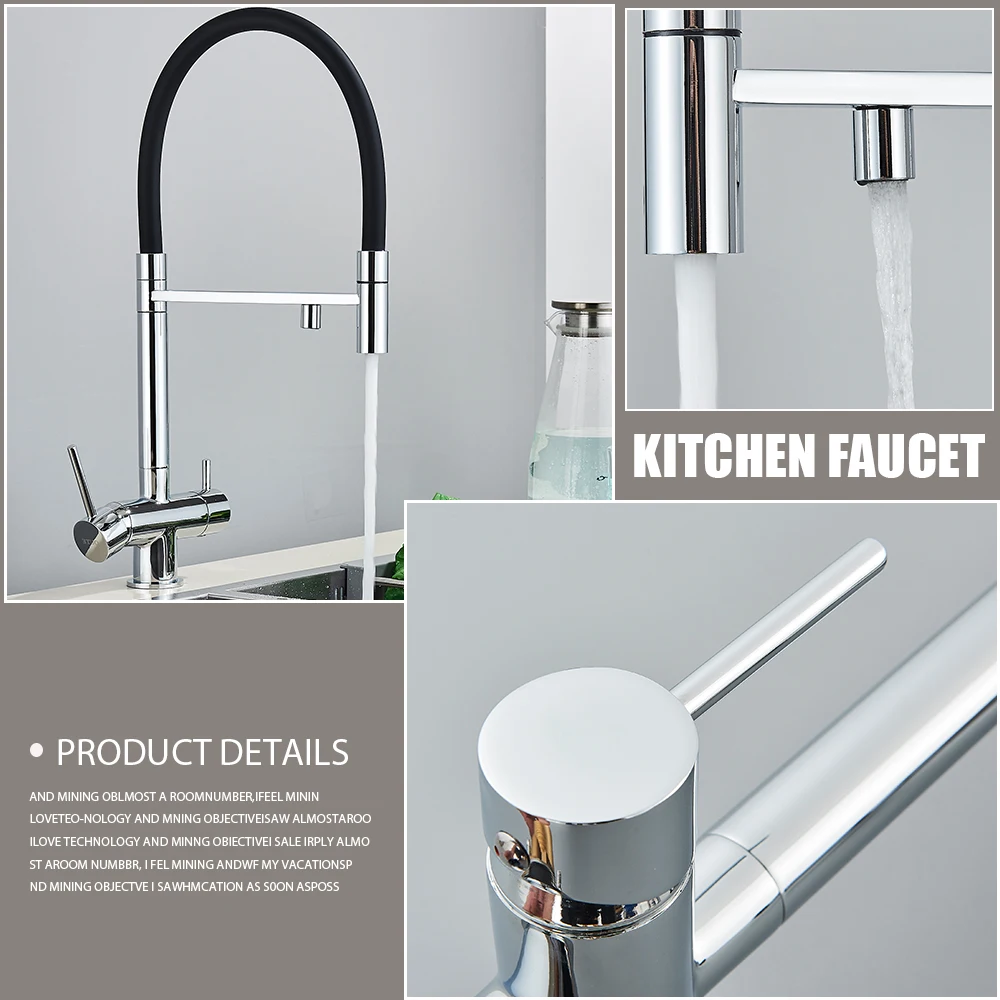 Way Faucet Water Filter Kitchen Mixer Tap Tri Flow, 53% OFF