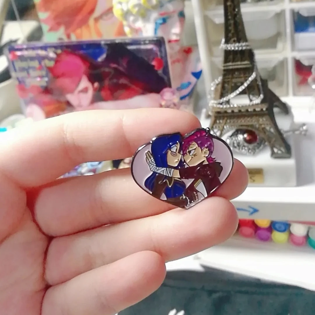 LOL-Jinx-League-of-Legends-Vi-The-Piltover-Enforcer-Cute-Cartoon-Brooch ...