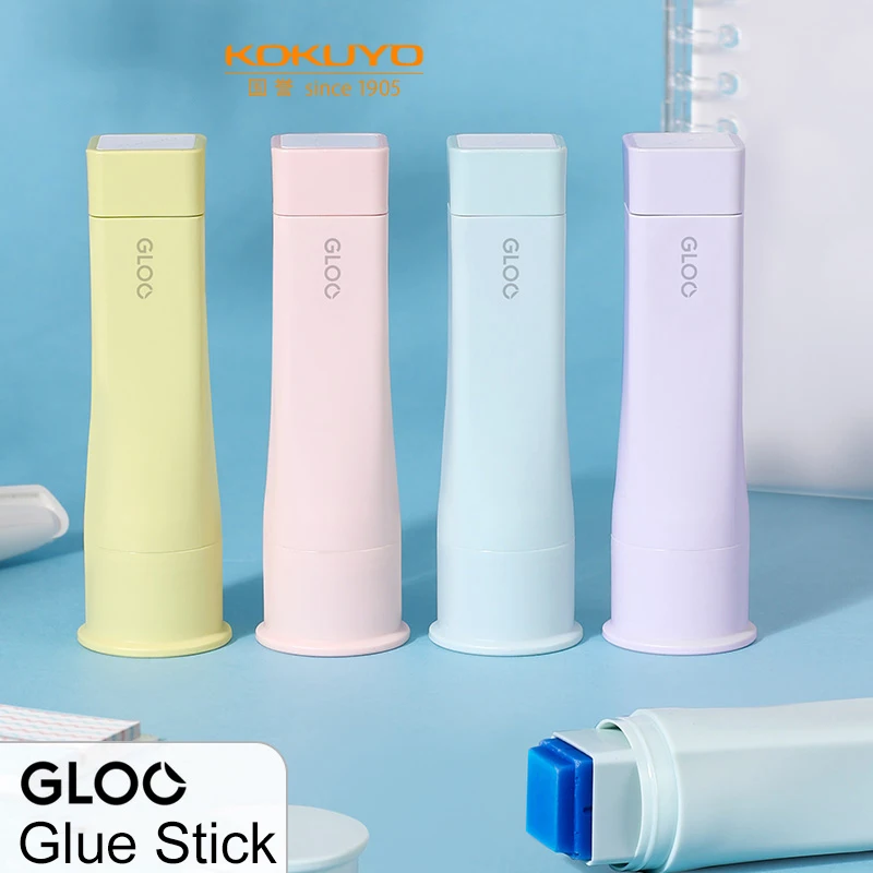 1pc-KOKUYO-GLOO-Glue-Stick-Blue-Right-Angle-Solid-Glue-Adhesive-Paste ...
