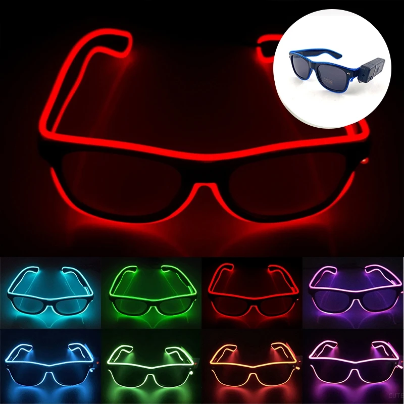 1PC-Led-Glasses-Neon-Party-Flashing-Glasses-EL-Wire-Glowing-Gafas ...
