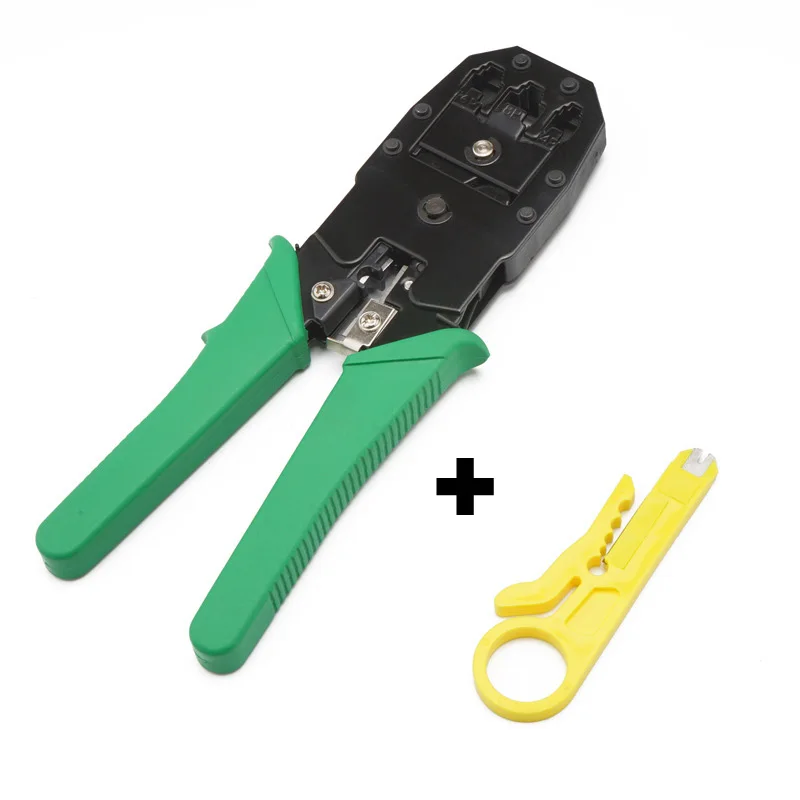 Ethernet RJ45 Crimper Stripper Network Cable Cutting Tool Plier Kits ...