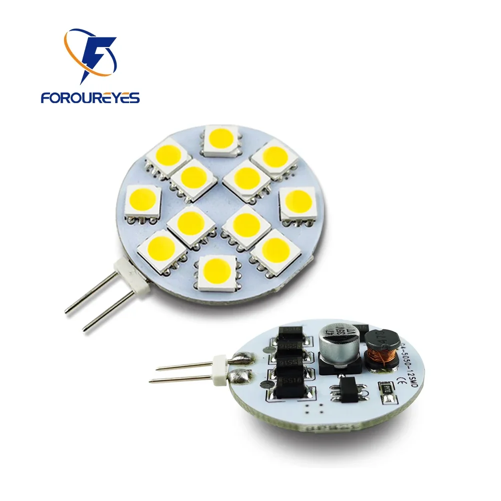 Super-Bright-12VAC-G4-LED-Bulb-12LEDS-5050-SMD-2-5W-No-Flicker-Spot ...