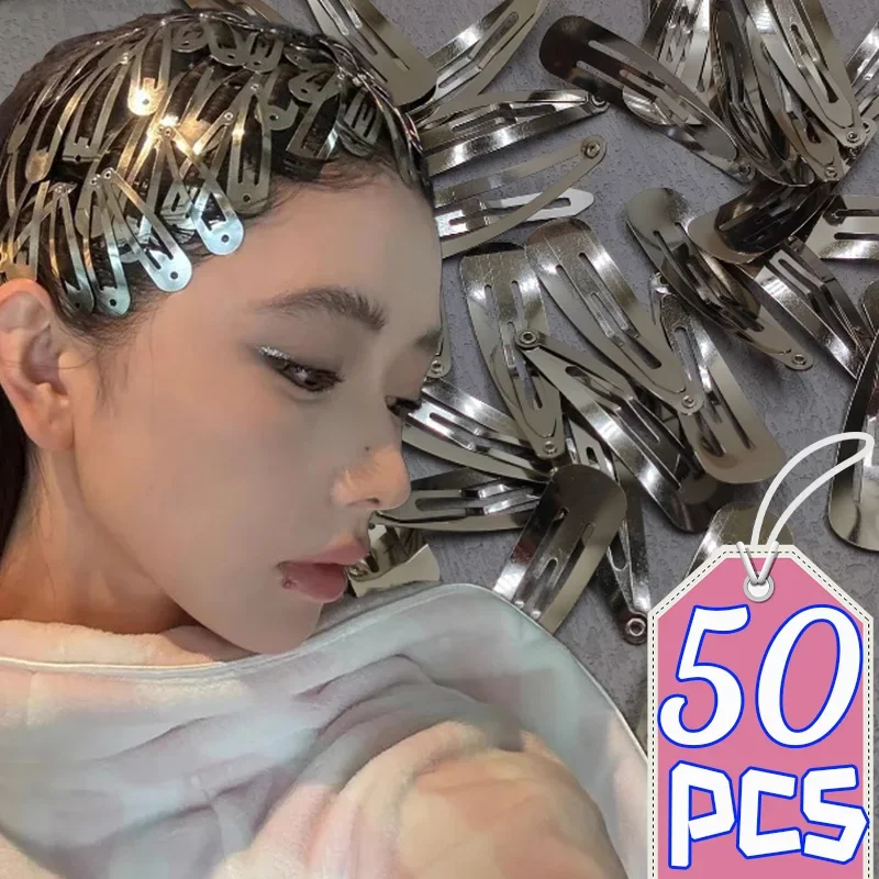 New Silver Water Drop Shaped Hairpin Punk Basic Alloy Hip Hop Hair ...