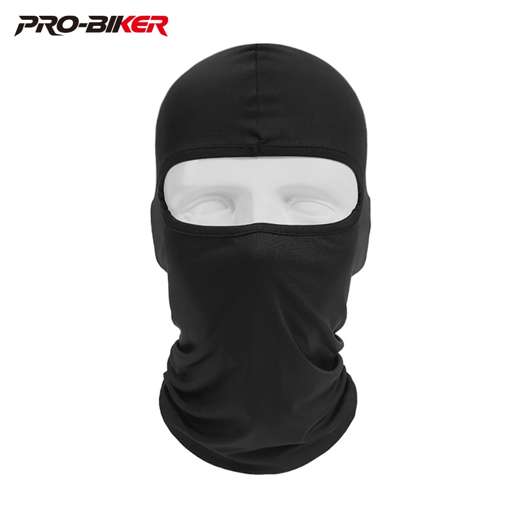 Black Motorcycle Face Mask Moto Balaclava Winter Mask Face Shield ...