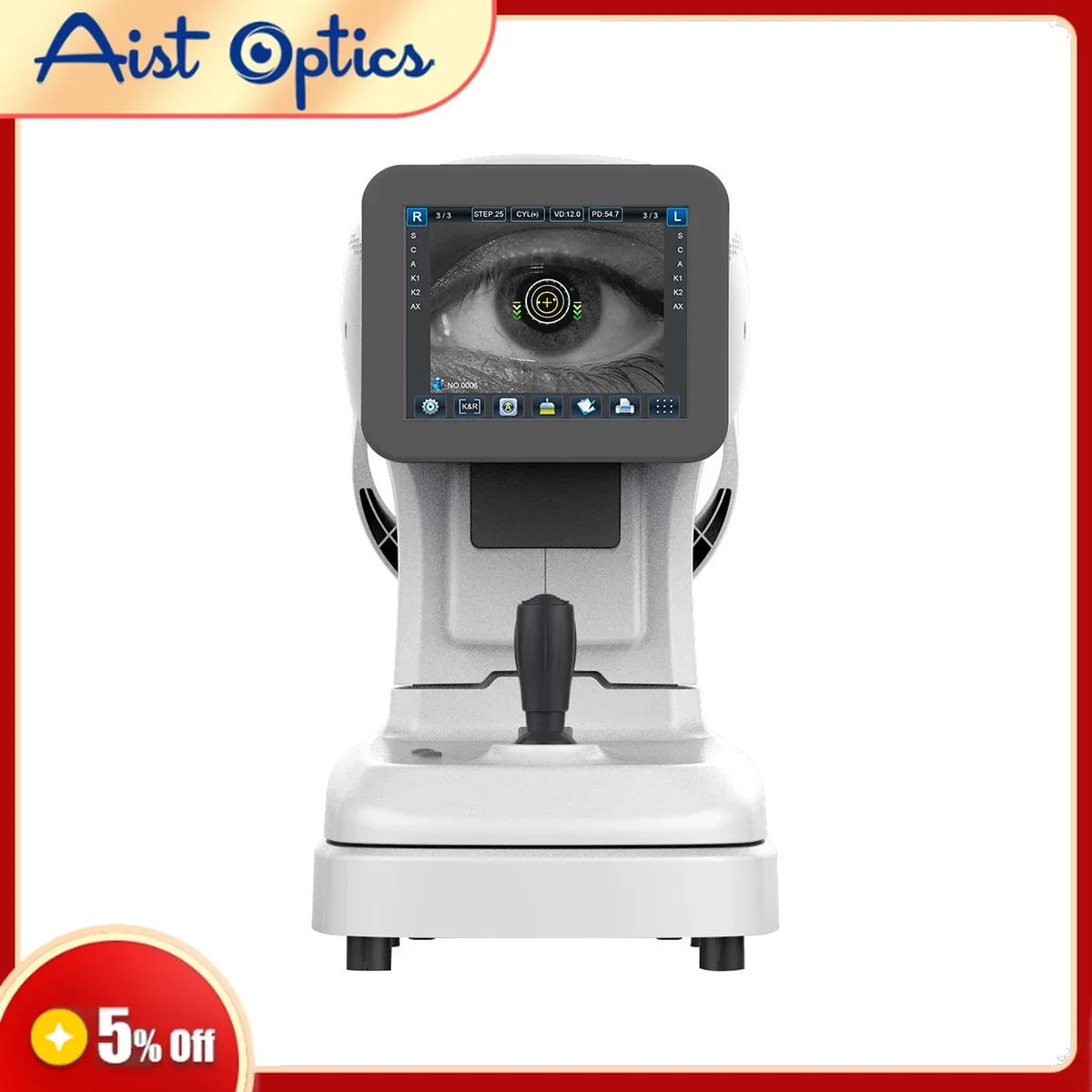 Ophthalmic-Optical-Eye-Instrument-Refractor-8-LCD-Screen-Auto ...