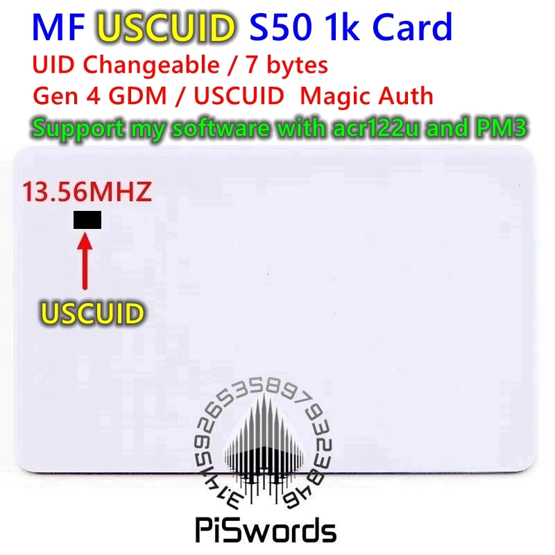 MF-Classic-USCUID-7b-S50-7-Bytes-UID-Changeable-Writable-Card-7Byte-Gen ...