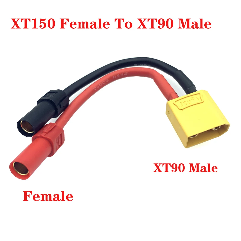 1PCS-XT90-XT60-To-XT150-Silicone-Cable-Plug-Adapter-12AWG-for-RC-FPV ...