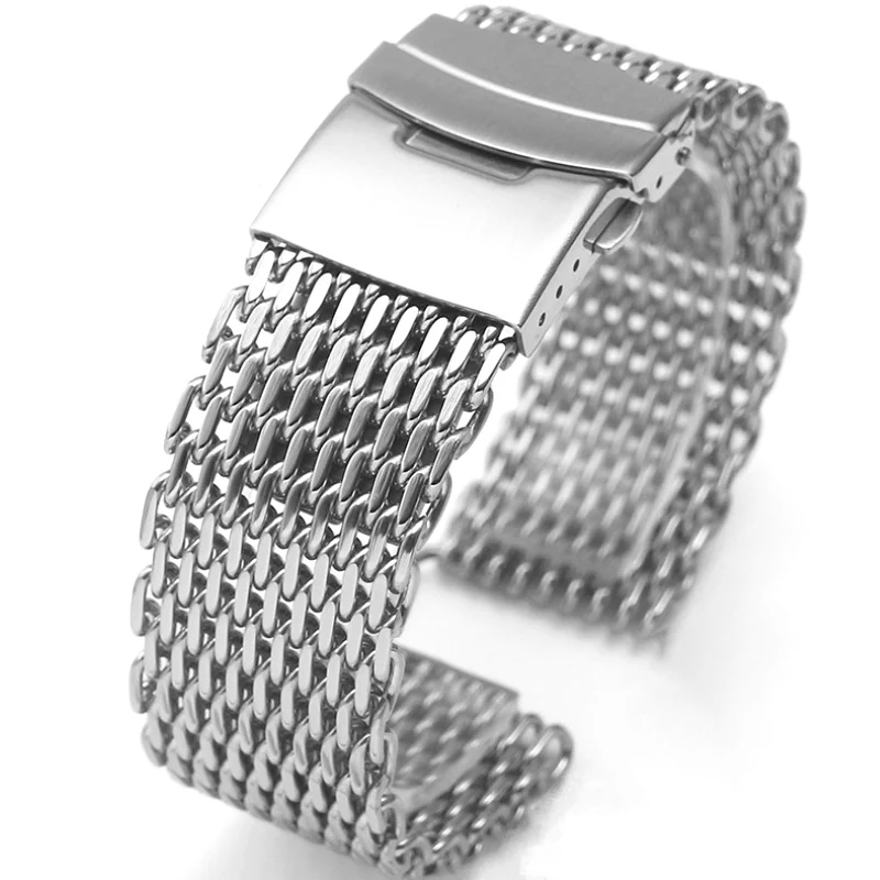 22mm Mesh Stainless Steel Strap for Seiko Watch Band Smart Watch ...