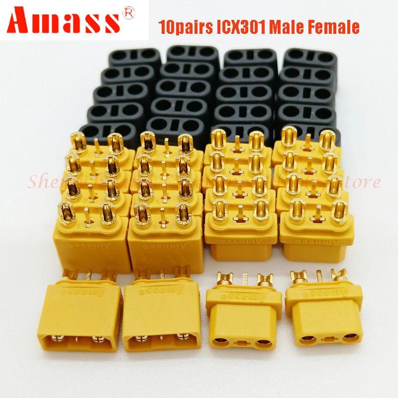 10/20pcs Original AMASS ICX301 XT30(2+1) Male Female Plug Socket Bullet ...