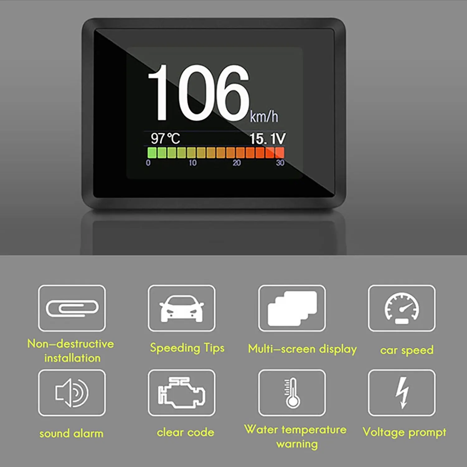 New-A203-Car-HUD-Head-Up-Display-OBD-Vehicle-Speed-Fuel-Consumption ...