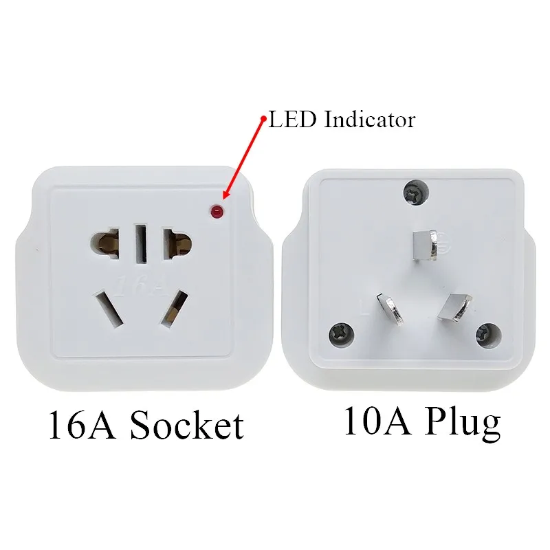 China 10A to 16A Air Con Wall Socket Plug Adapter AC250V 4000Watts LED ...