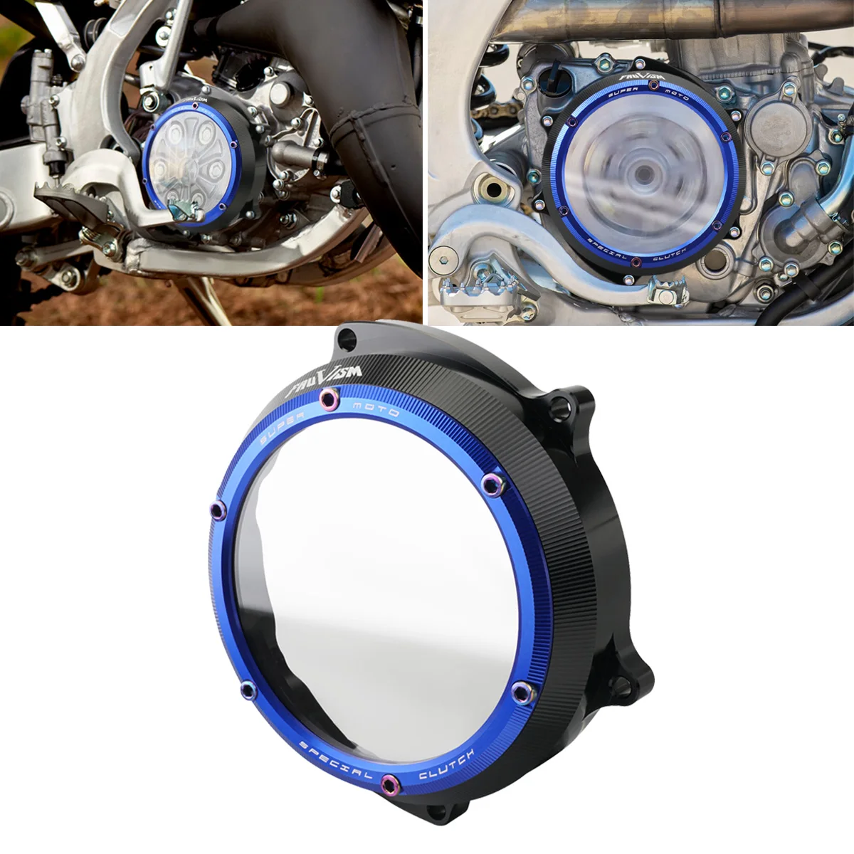 NiceCNC-Motorcycle-Clear-Clutch-Cover-Guard-for-Yamaha-YZ-250F-YZF-250 ...