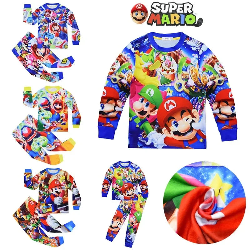 Conjunto-de-pijama-de-Super-Mario-Bros-para-ni-os-ropa-de-dormir-en-3D ...