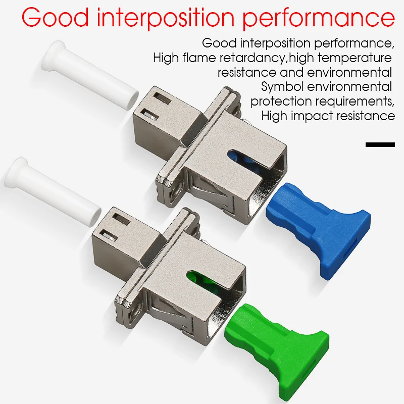 Optical-Fiber-Connector-LC-SC-Singlemode-APC-MM-Metal-Adapter-Flange ...