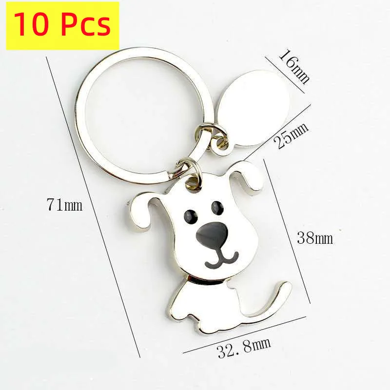 10-Pcs-Fashion-Cute-Pet-Cat-And-Dog-Keychain-Creative-Backpack-Car ...