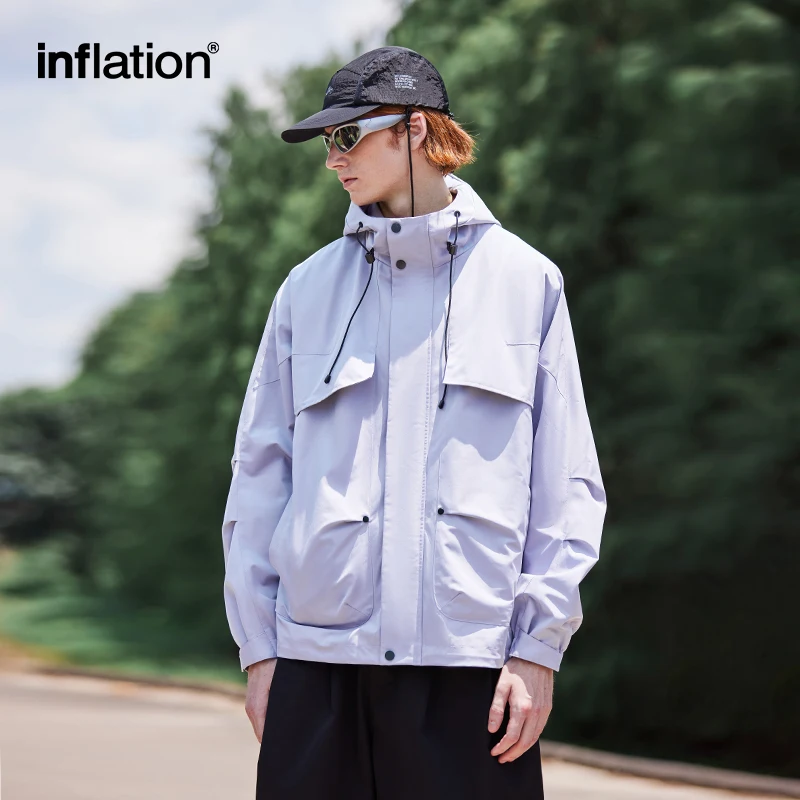 INFLATION-Outdoor-Windproof-Softshell-Jacket-Men-Mountain-Cargo-Jacket ...