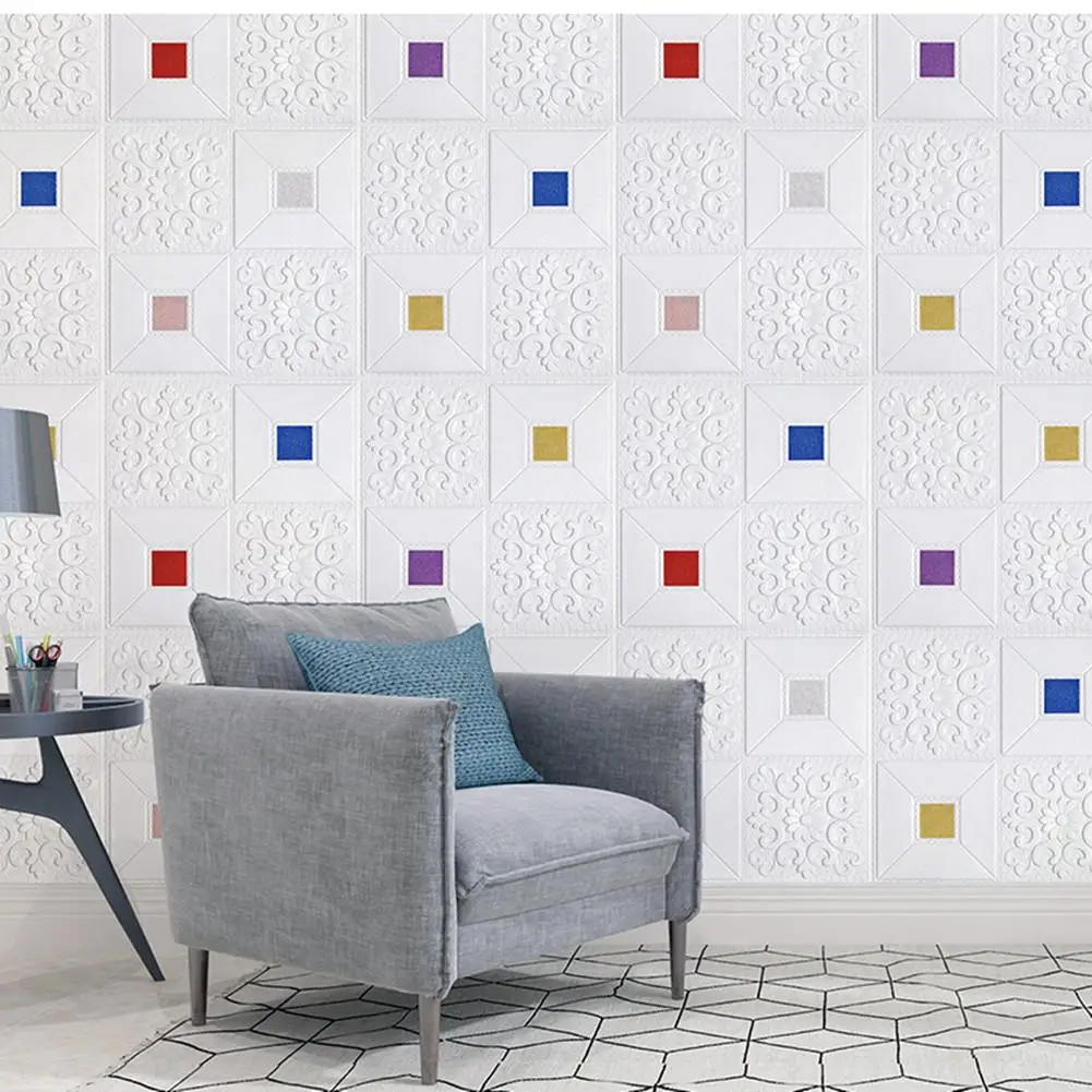Waterproof-3D-Stereo-Wall-Sticker-Ceiling-Bedroom-Roof-Wall-Papers-Self ...