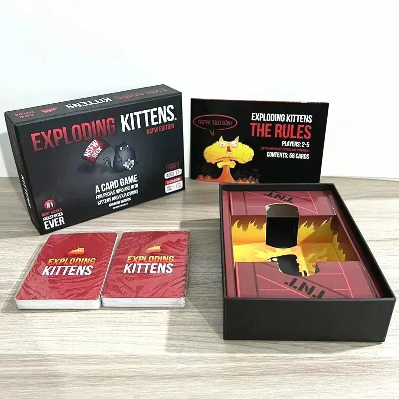 New-Exploding-Kittens-Game-Card-English-Bomb-Cat-Leisure-Party-Games ...
