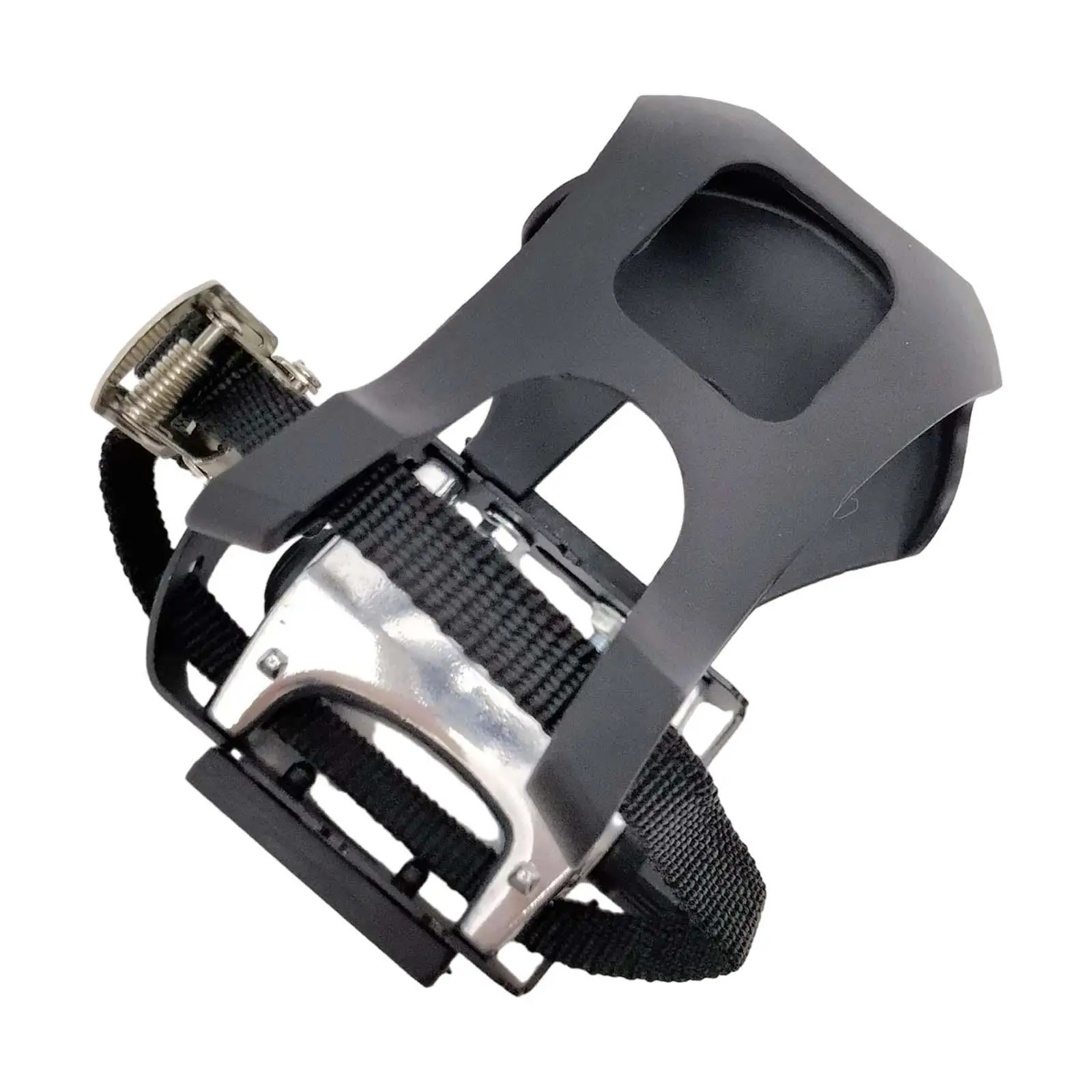 Bike-Pedals-with-Clips-and-Straps-14mm-Axle-9-16-inch-Spindle-for-Home ...