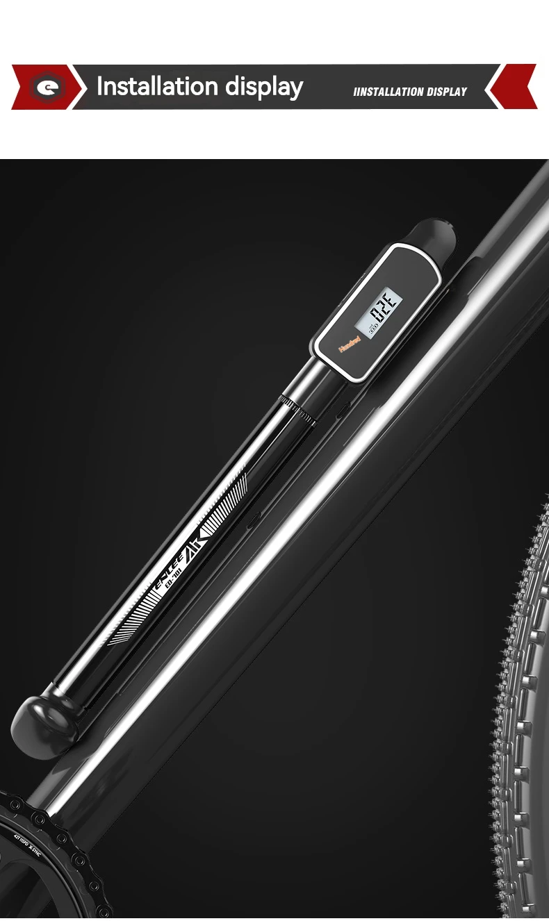 ENLEE велосипедный насос барометр мундштук Presta и Schrader ...