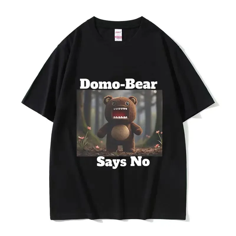 Domo Kun Funny Meme T Shirts Men Women Oversized High Quality Short ...