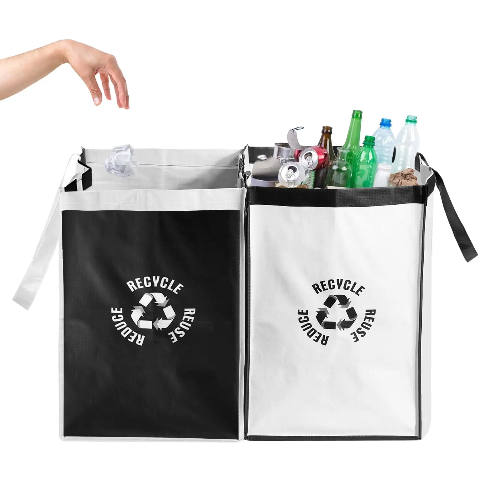 Recycle Waste Bag for Kitchen Home Trash Sorting Bins Base Plate ...