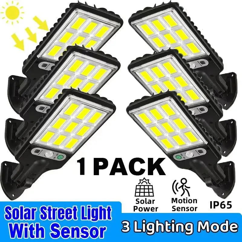 108-COB-Sensor-Street-Lamp-3-Light-Modes-Outdoor-Waterproof-Security ...