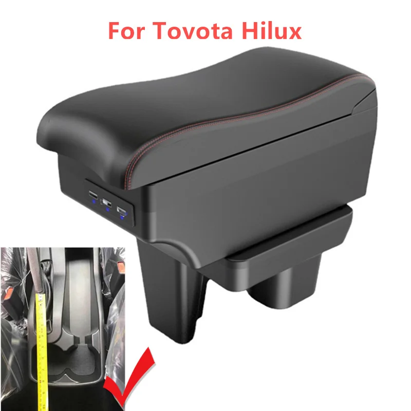 Car-Armrest-Box-for-Toyota-Hilux-Leather-Arm-Rest-Center-Console ...