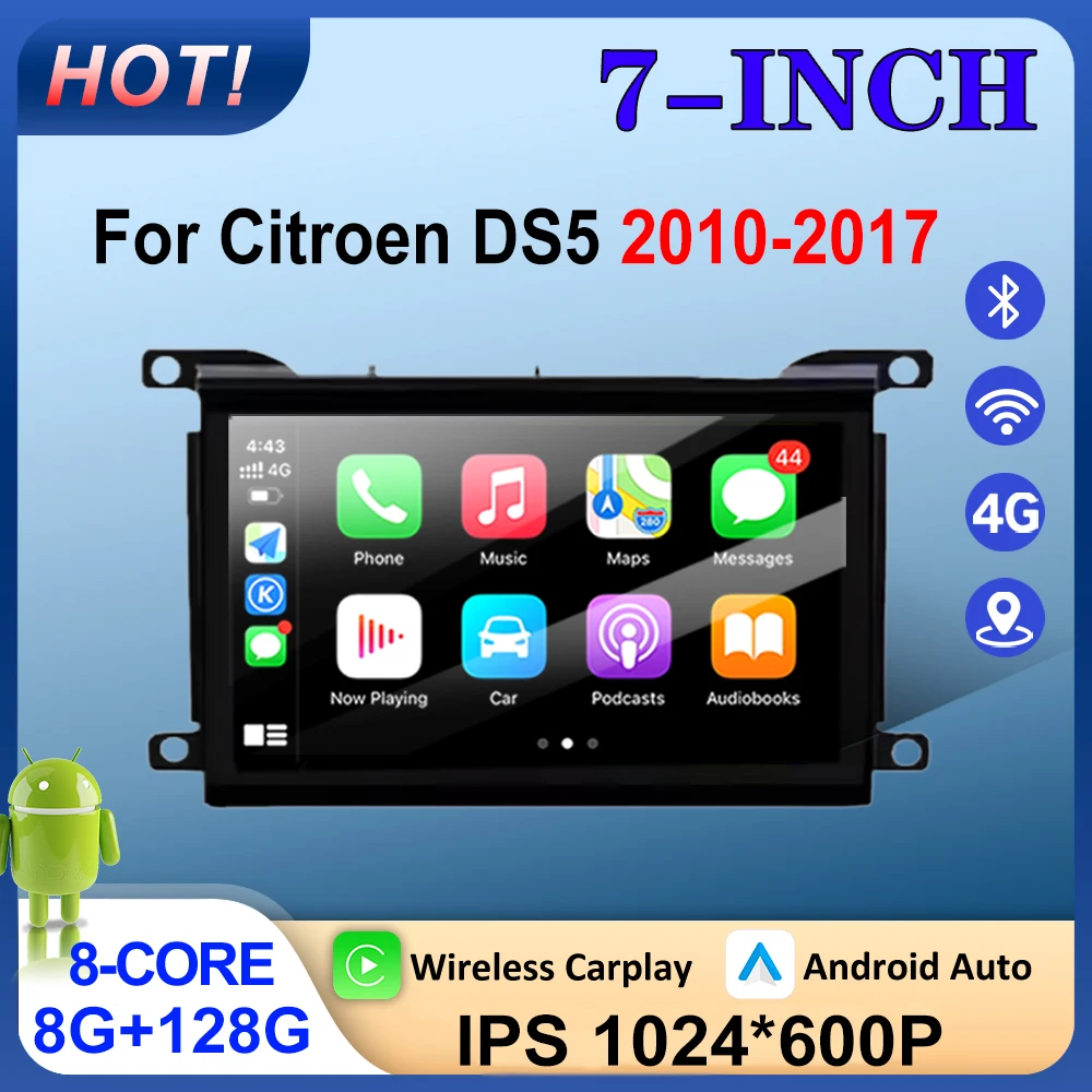 Android Car Radio 2Din GPS Navigation Bluetooth Audio Stereo Mirrorlink ...