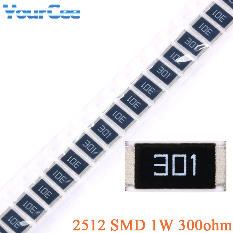 100pcs-50pcs-300ohm-2512-Chip-Resistor-1W-300-ohm-300R-SMD-Resistance ...