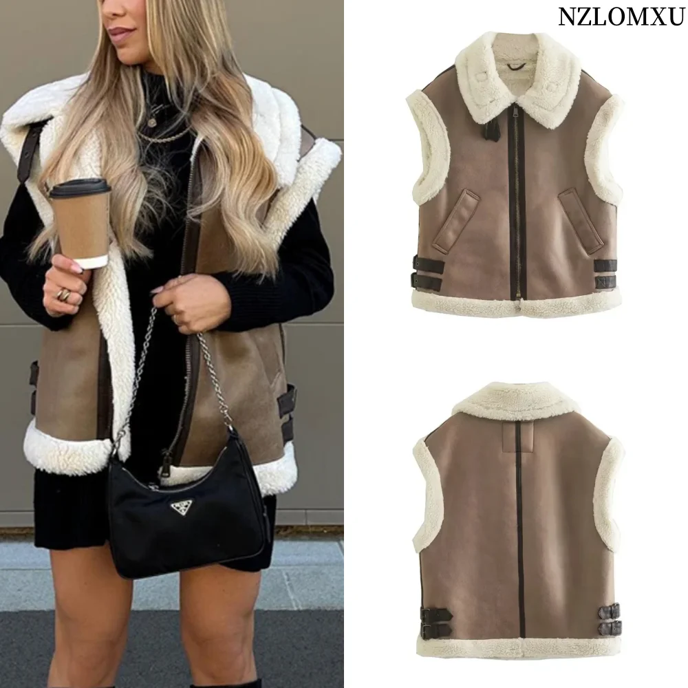 Fur-Vest-Warm-Women-s-Vest-Sleeveless-Jacket-Autumn-Winter-Fashion ...
