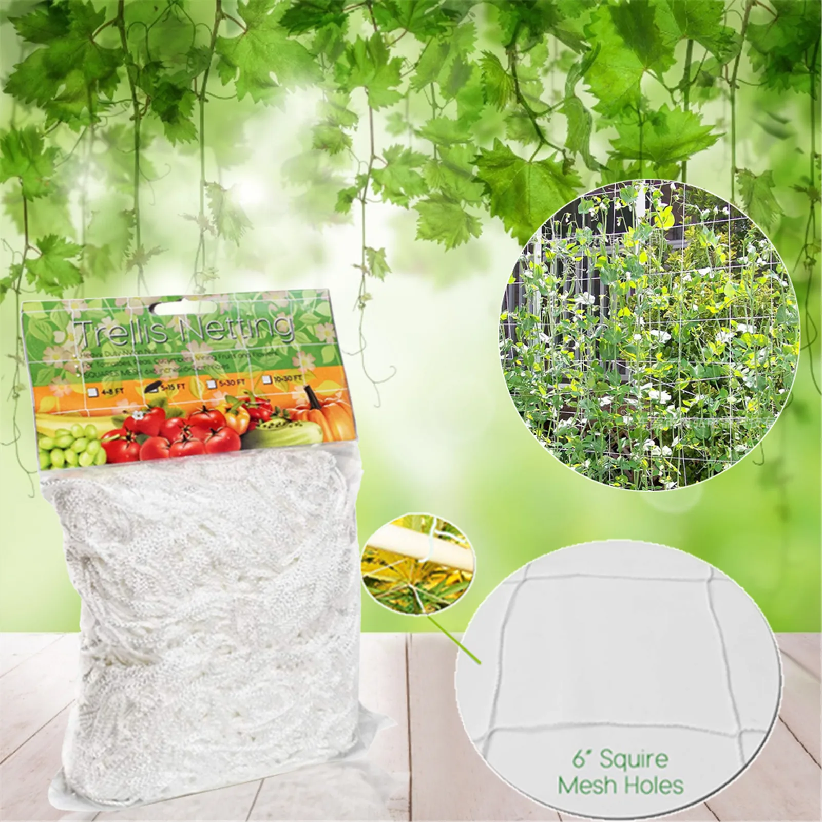 Tuteur Plante,Filet en treillis pour plantes,Tuteur Plante,en Polyester ...