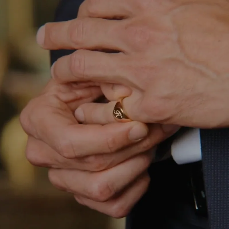 Red-White-And-Royal-Blue-Stainless-Steel-A-Z-26-Initial-Letter-Ring-For ...