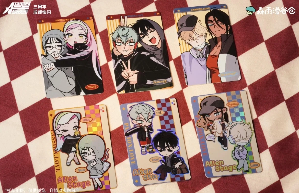 Alien stage 3rd anniversary VIVINOS Goods acrylic stand Badge card ...