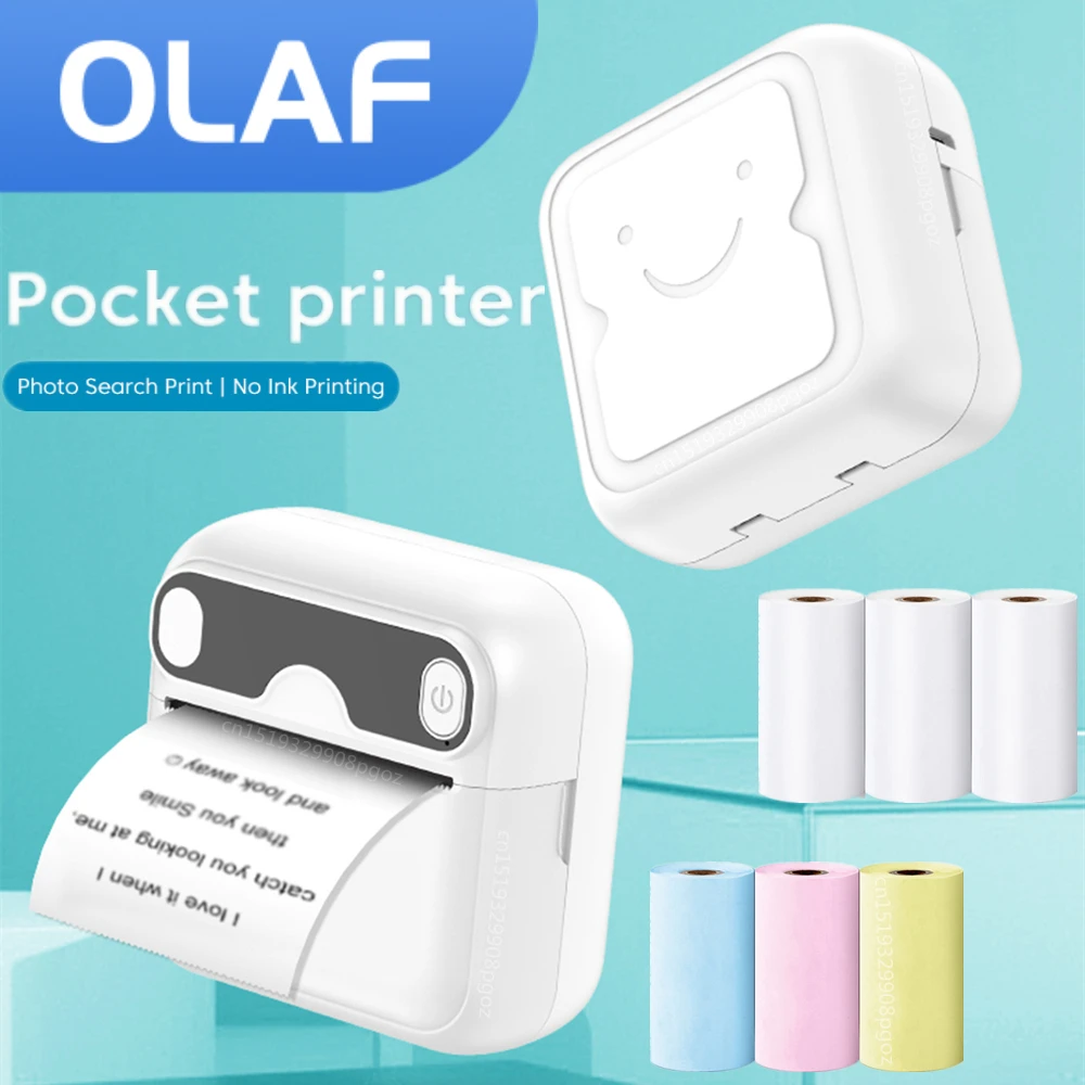 Olaf-Mini-Pocket-Thermal-Printer-Portable-Label-Printer-Self-adhesive ...