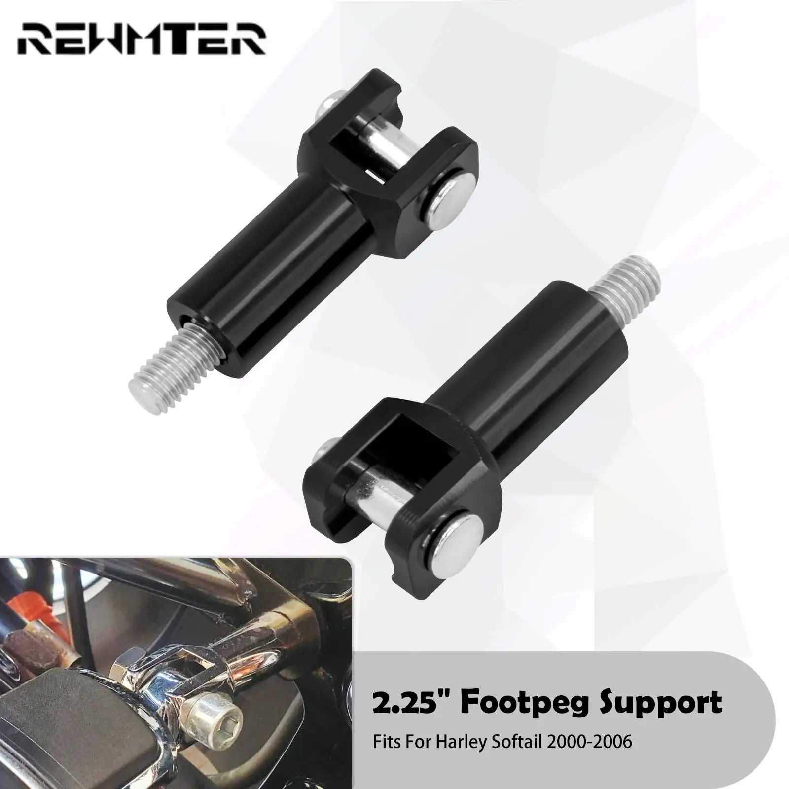 Motorcycle-2-25-Passenger-Foot-Pegs-Support-Mount-Clevis-Kit-For-Harley ...