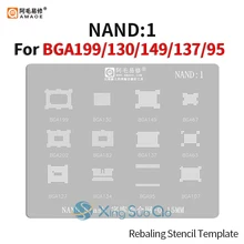 EMMC NAND Chip BGA Reballing Stencil For BGA199 BGA130 BGA149 BGA67 ...