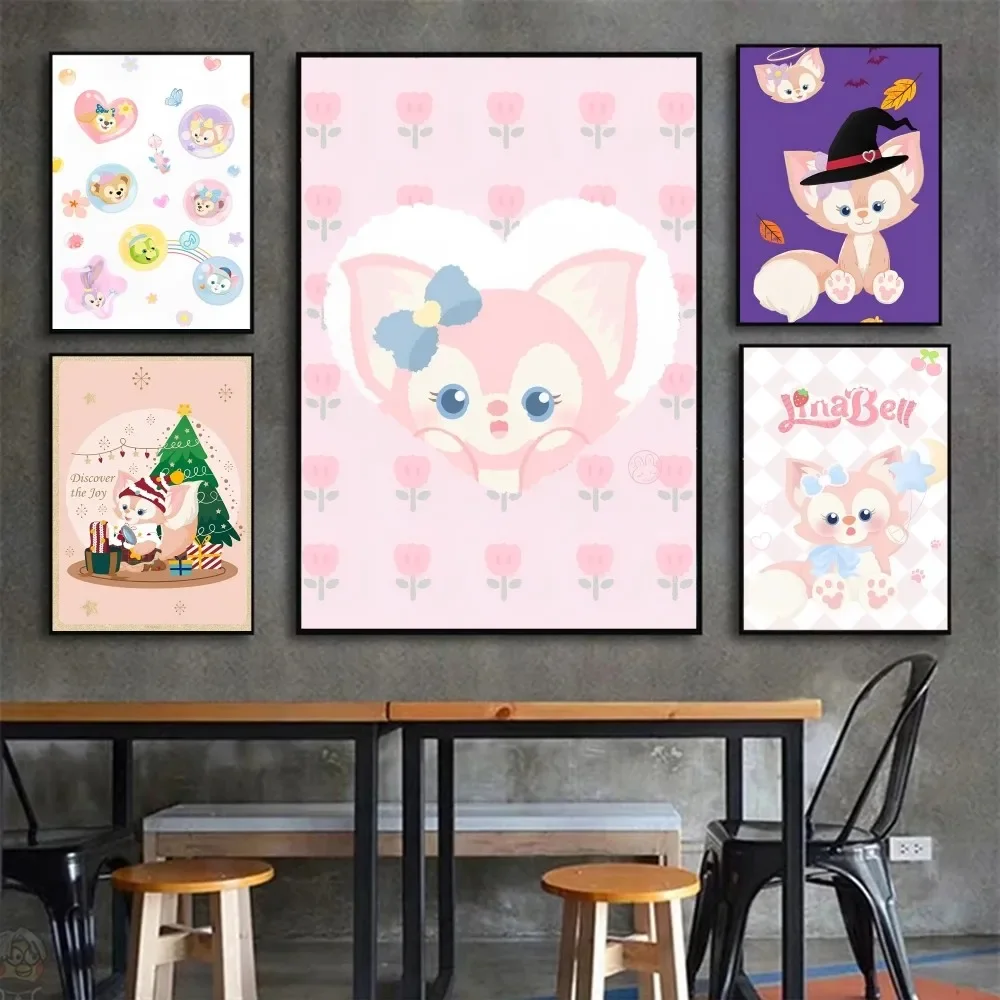 1pc-LinaBell-Disney-Cute-Mascot-Poster-Stickers-Art-Wall-Murals-Decor ...