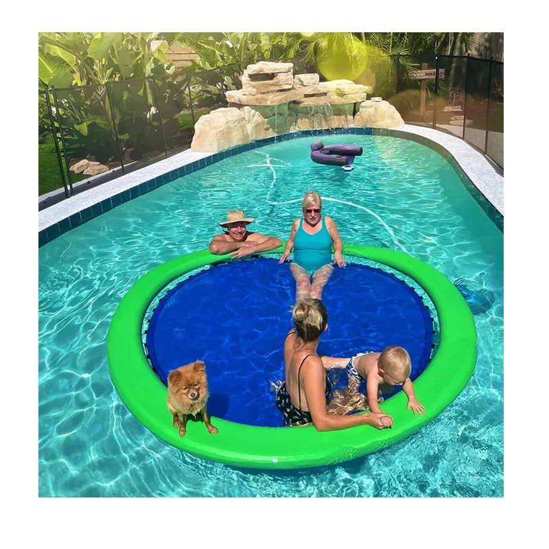 10ft-Round-colchonetas-inflables-piscina-Float-Swimming-platform ...