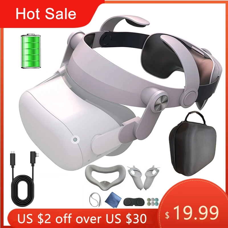 Correia-de-bateria-ajust-vel-VR-para-Oculus-Quest-2-Elite-Strap-Improve ...