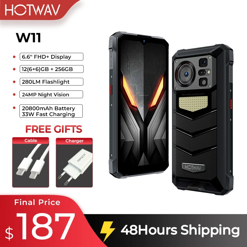 HOTWAV-W11-Rugged-Phone-20800mAh-Big-Battery-24MP-Night-Vision-6-6-FHD ...