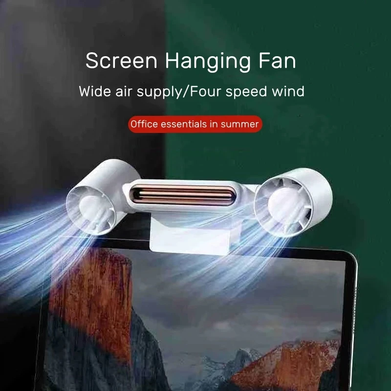 Portable-Hanging-Screen-Fan-1200mAh-Rechargeable-Air-Conditioning ...
