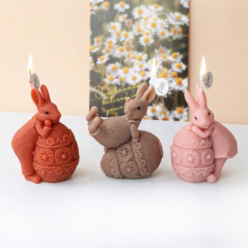 Easter-Rabbit-Candle-Silicone-Mold-DIY-Easter-Bunny-Ornaments-Gypsum ...