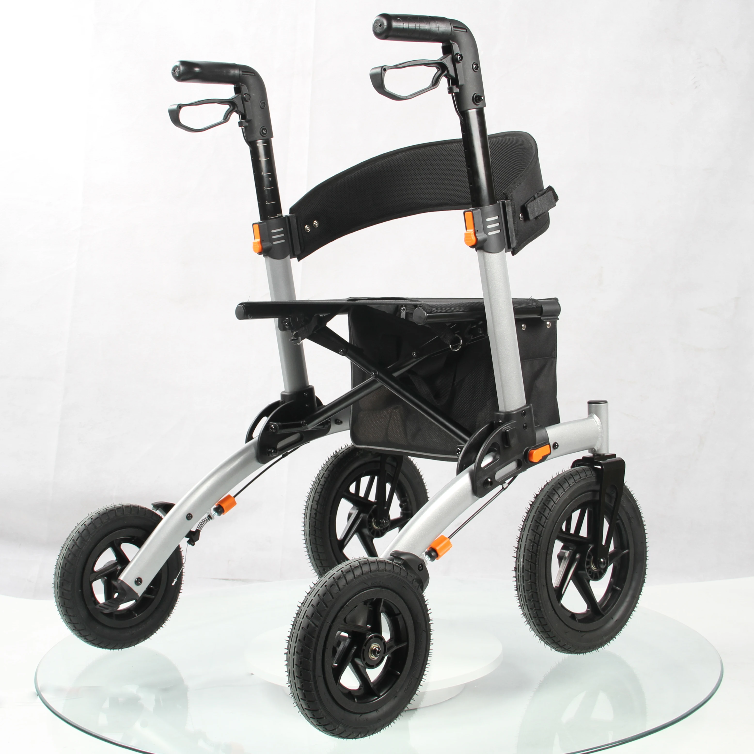 Electronic-wheelchair-lightweight-aluminum-walking-2-in-1-rollator ...