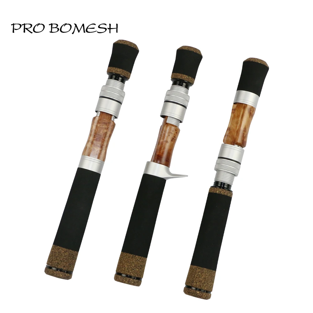 Pro Bomesh EVA Handle Wood Spinning Casting Reel Seat Handle Kit DIY ...