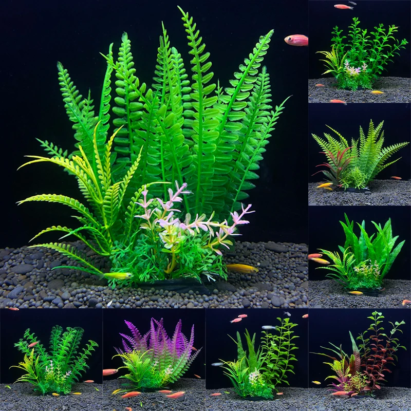 18cm-Fish-Bowl-Ornament-Plant-Aquarium-Artificial-DIY-Decor-Aquatic ...