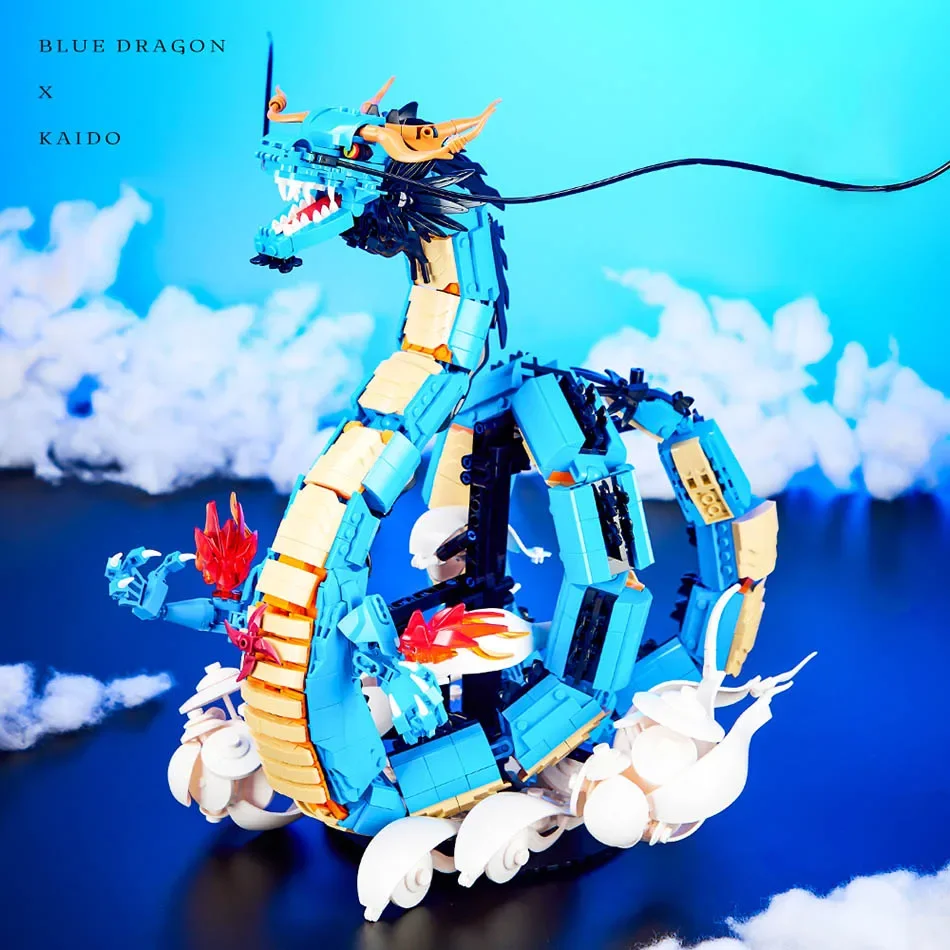 Kaido Building Block Set - One Piece Blue Dragon DIY