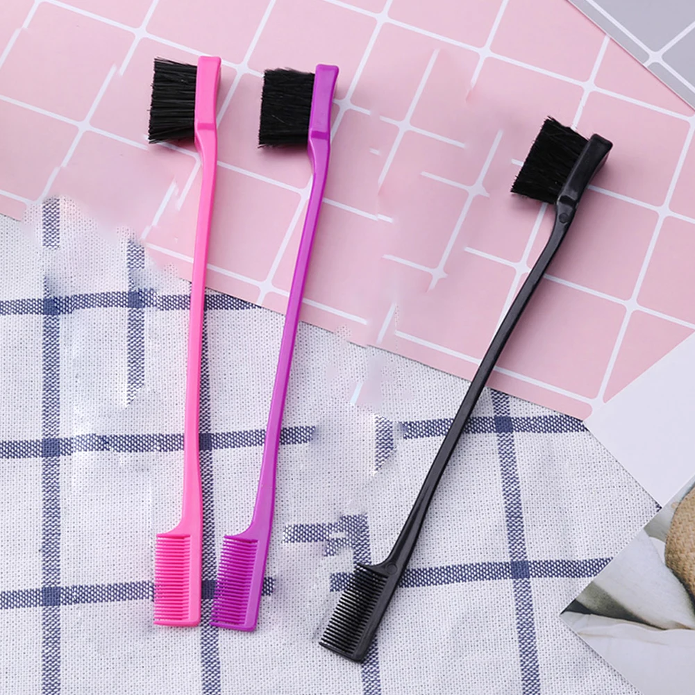 Smooth-Comb-Grooming-Hair-Edge-Brush-Double-Sided-Hair-Edge-Brush-for ...